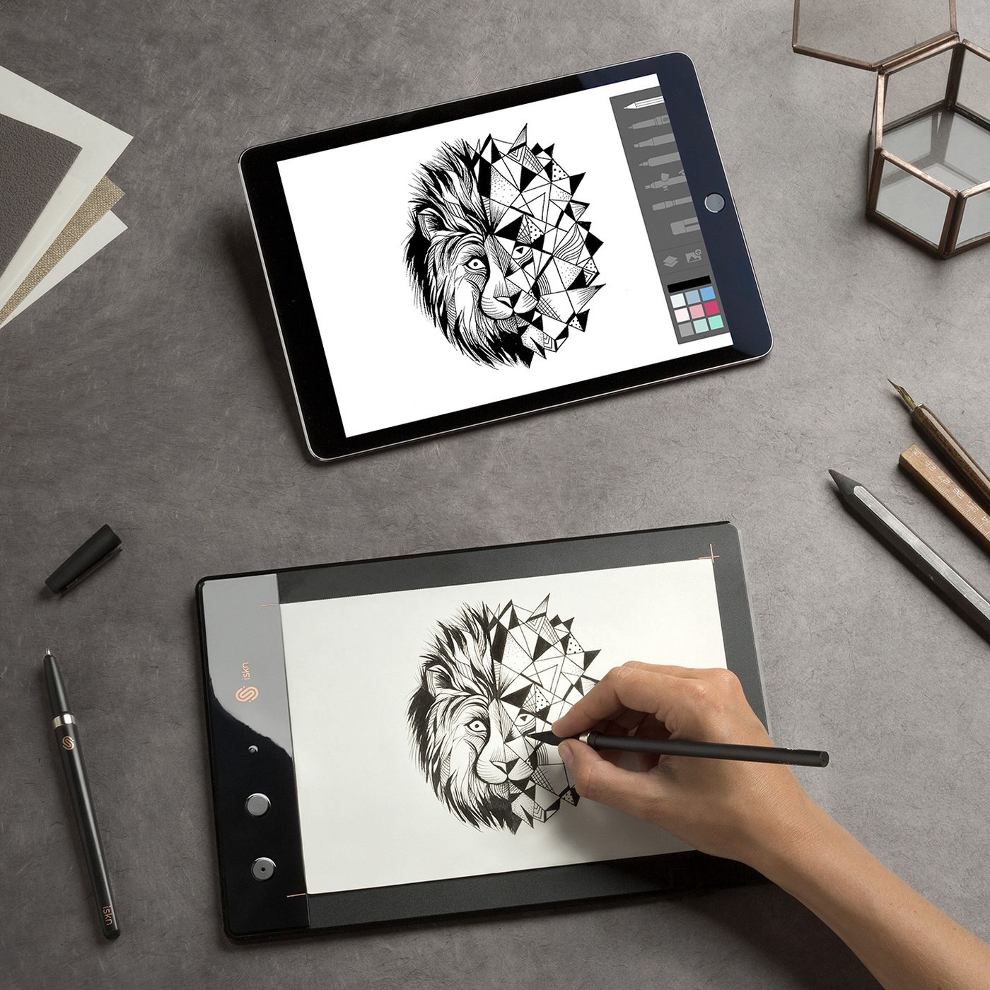 Slate and Repaper, ISKN's innovative graphics tablets